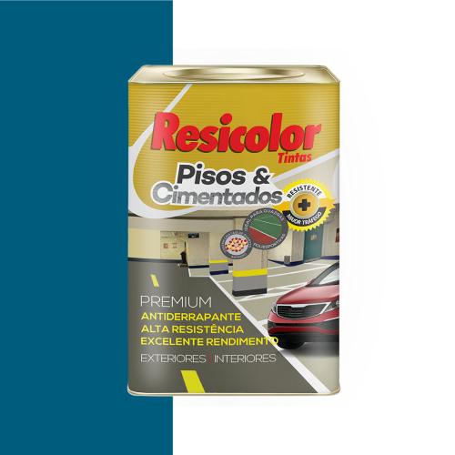 TINTA PISO LATA - AZUL - RESICOLOR
